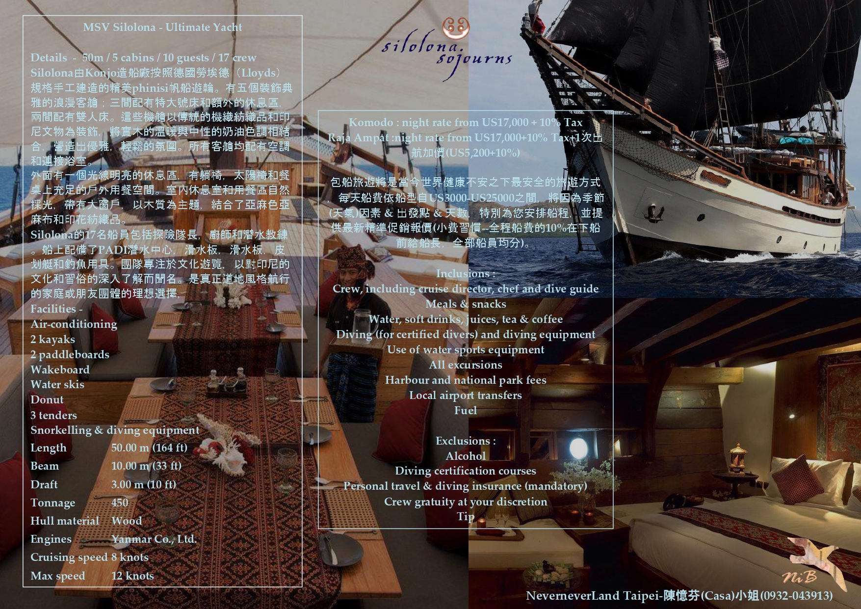 MSV Silolona – Ultimate Boat Cruise Indonesia – 50m / 5 cabins / 10 ...